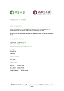 Introduction to P3M3 Capability Maturity – QVC